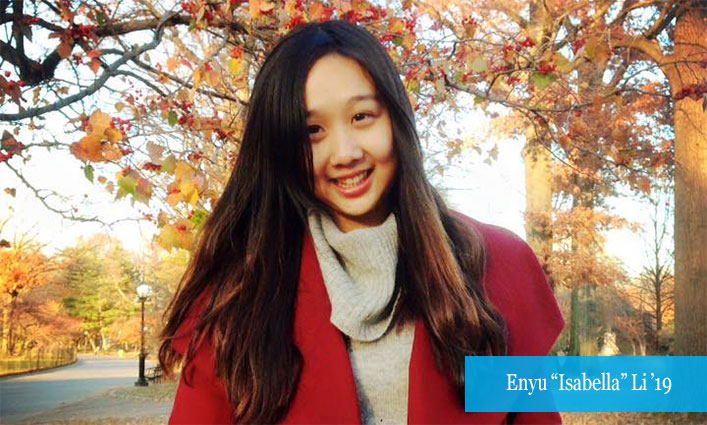 Alumna Enyu “Isabella” Li ’19 Credits John Jay and Proskauer with ...