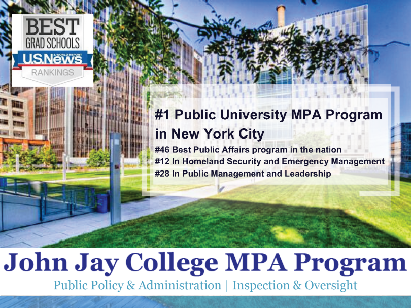 MPA in Public Policy & Administration | John Jay College of Criminal ...